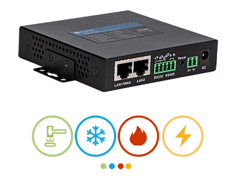 ER200 Compact Industrial Cellular Router, Cellular modem- Elastel